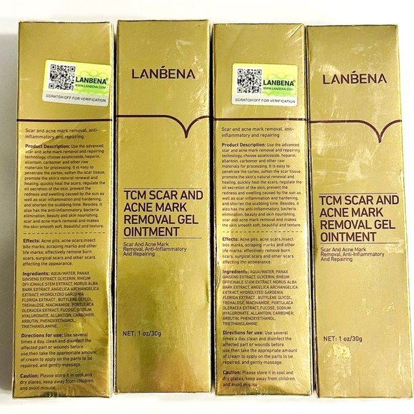 Labena | Skincare | 4 Pack Tcm Scar Acne Marks Removal Gel Ointment ...